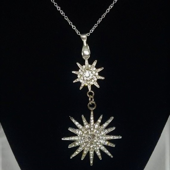Jewelry | Starburst Pendant Necklace In Sterlingsilver Chain | Poshmark
